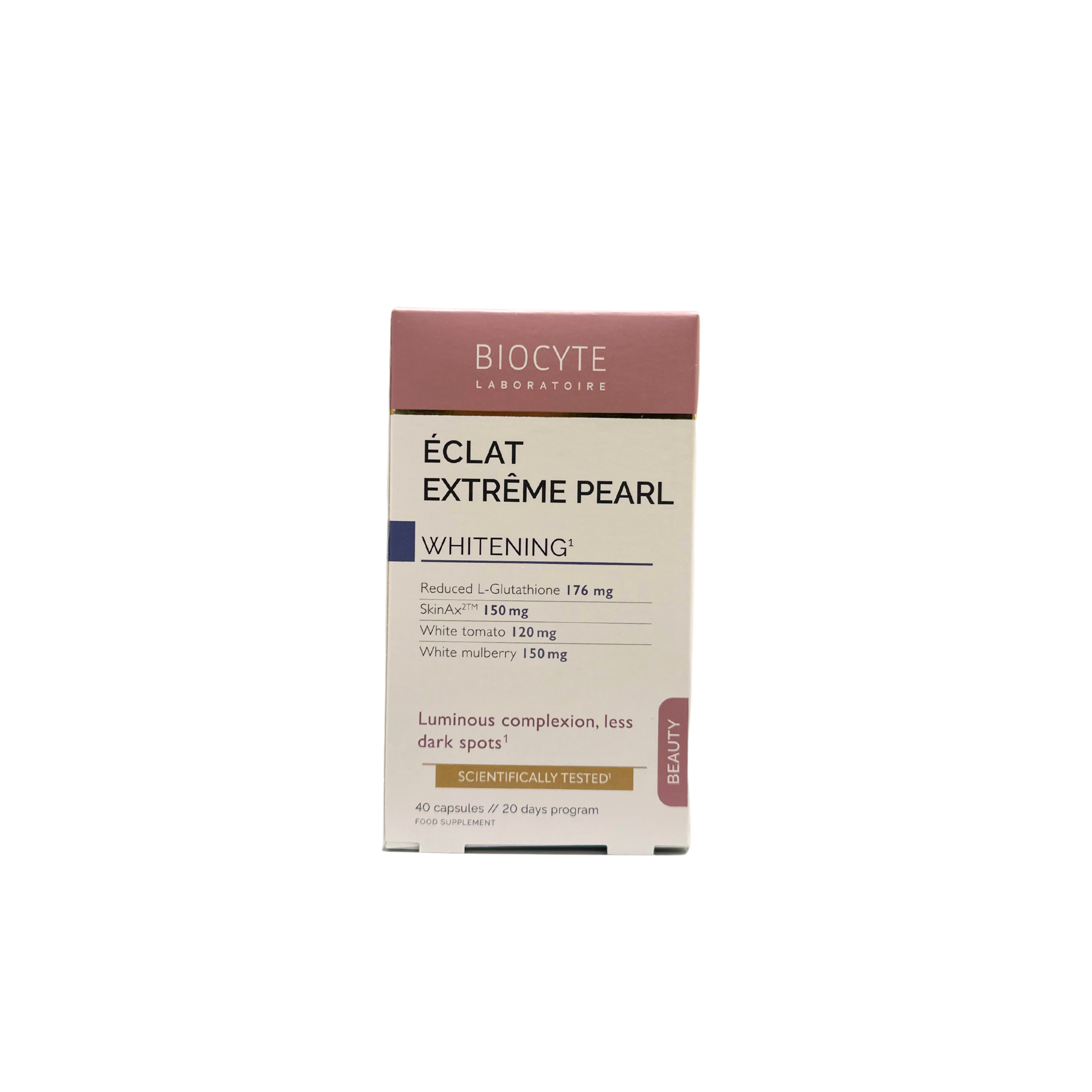 BIOCYTE ÉCLAT EXTREME PEARL (WHITENING) – 40 Capsules | Inaya Derma